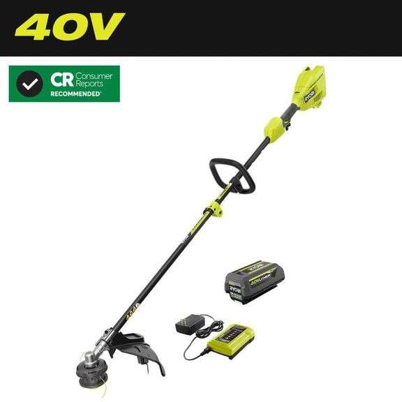 RYOBI - 40V 15 in. Expand-It Cordless Battery Attachment Capable String ...