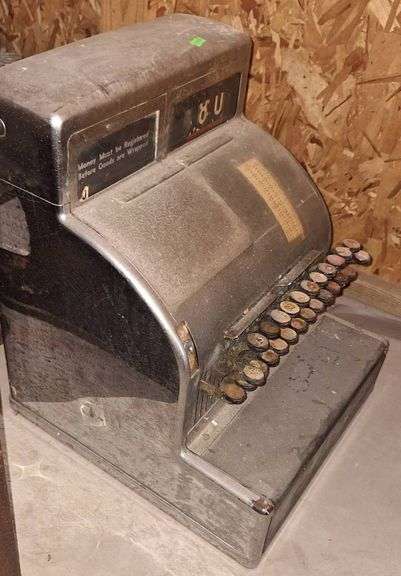 National Mechanical Cash Register with Metal Housing and Numerical ...
