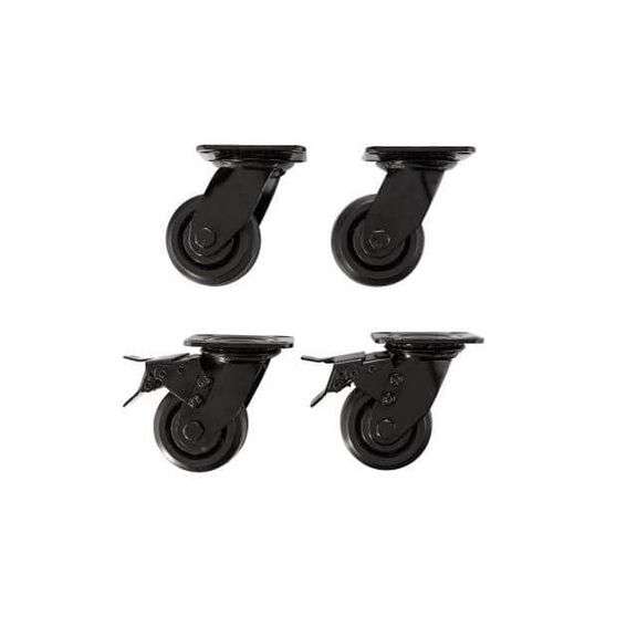 HUSKY - 4 in. Caster Kit for Heavy Duty Welded Steel Garage Base ...