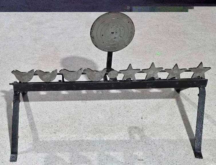 Vintage Shooting Gallery Metal Targets in Carry Case with Star and Bird ...