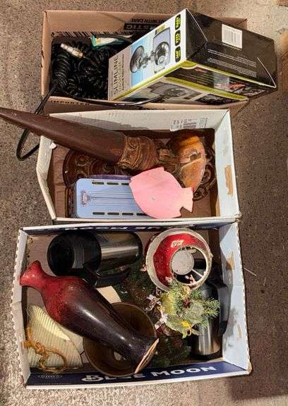 (3) Home Decor, Electronics, Game, Vase and Bird House - Metzger ...