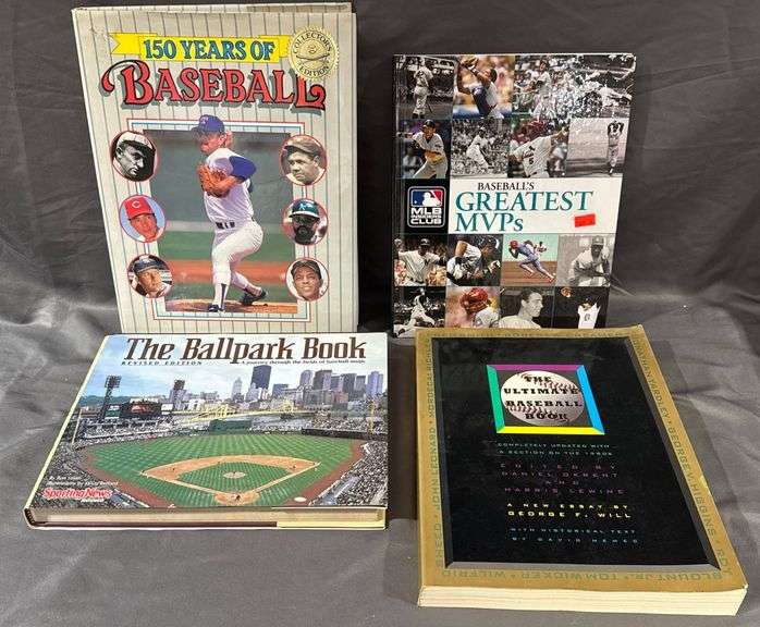 (4) Baseball Books on History, MVPs, and Ballparks - Metzger Property ...