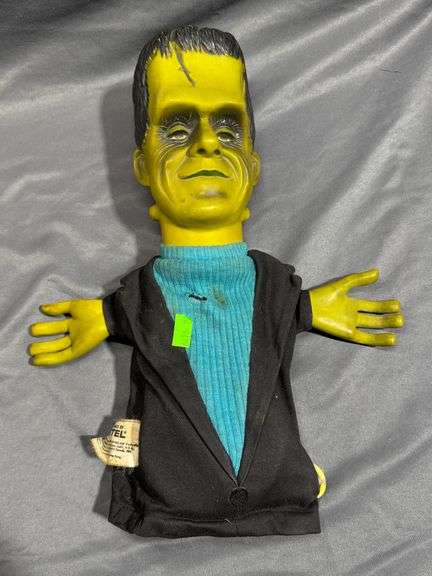 (2) Mattel Hand Puppets: Frankenstein’s Monster, Dragon, 1964 & 1950 ...