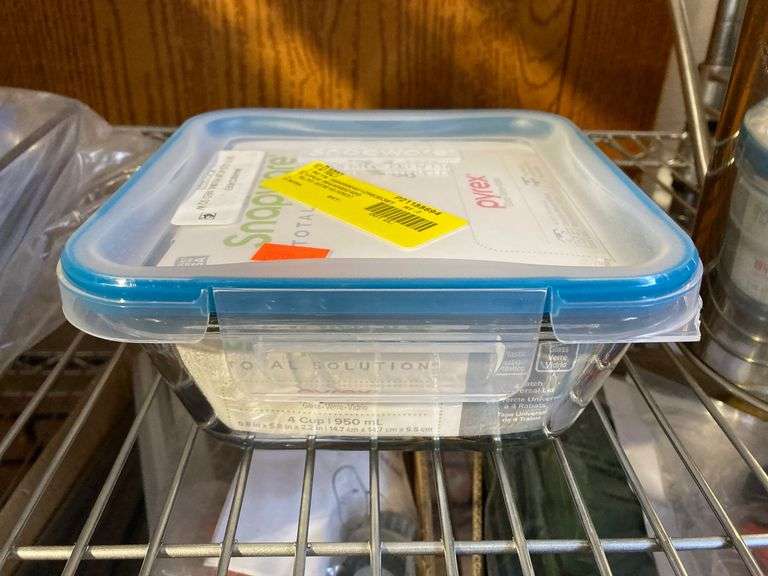 Pyrex Snapware Total Solution Glass Food Storage Container with Lid (4 ...