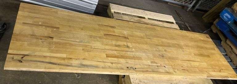 Solid Butcher Block Slab 8’x30″x1 1/4″ - Metzger Property Services, LLC