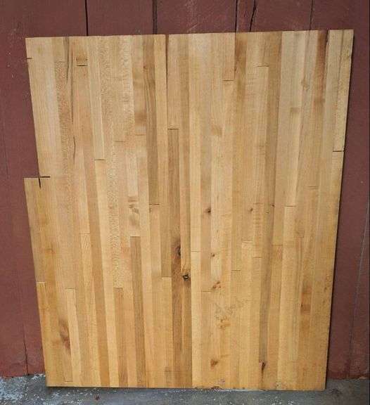Rectangular Butcher Block-Style Wood Slab, 24x29x1.5 in. - Metzger ...