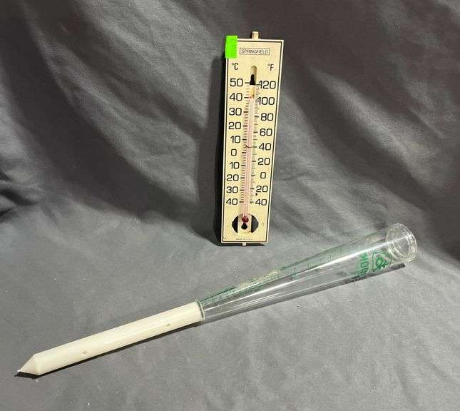 Springfield Wall Thermometer and Pioneer Graduated Rain Gauge - Metzger ...