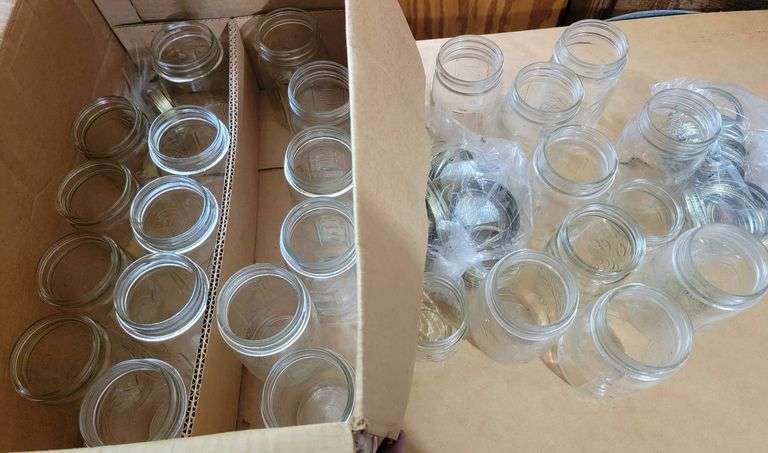 Clear Glass Mason and Ball Jars, Pints and Jelly - Metzger Property ...