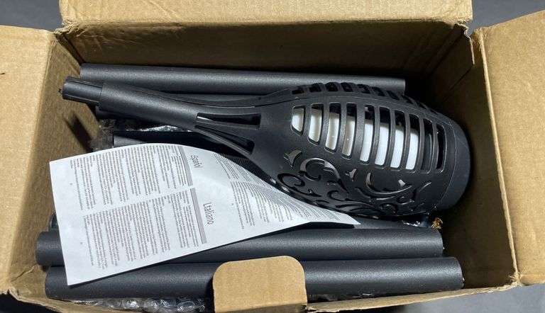 8-Piece LED Solar Torch Lights with Light Control - Metzger Property ...