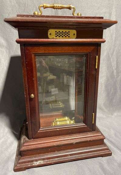 Wood Case with Glass Panels and Brass Handle - Metzger Property ...
