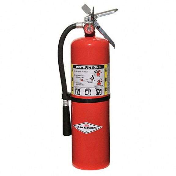 AMEREX - AMEREX Fire Extinguisher: 10 lb Extinguisher Capacity, 4A:80B:C, Monoammonium Phosphate ...