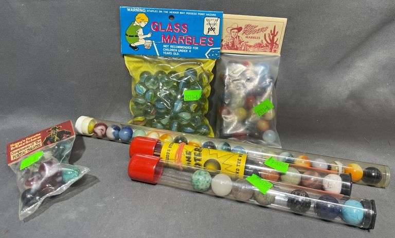 Glass Marbles in Packaging Inc. Hoppy’s Favorite Marbles - Metzger ...