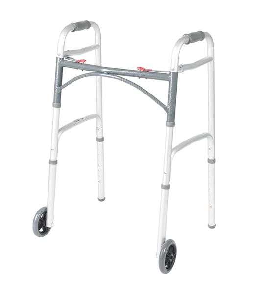 PreserveTech Deluxe Folding Walker with 5-Inch Wheels by Drive ...
