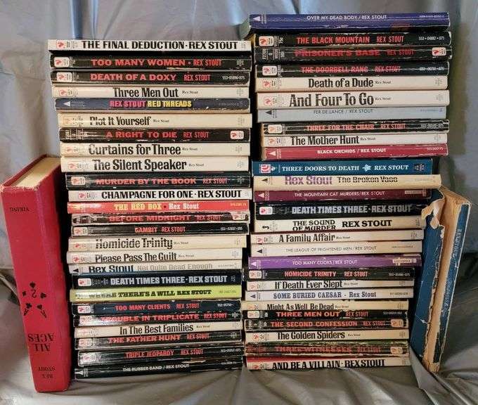 Rex Stout Paperback and Hardcover Mystery Novels - Metzger Property ...