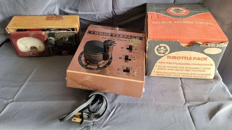 Model Train Throttle Pack and Bernard Fuller Meter with Packaging ...