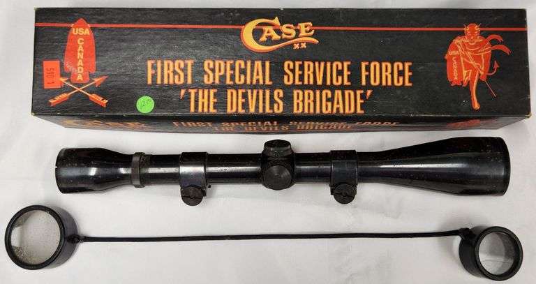 Case first special service force scope - has some rust 13-1/2"L ...