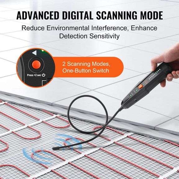 VEVOR - Underground Cable Locator 6.5 ft. Max Detection Depth Wire ...