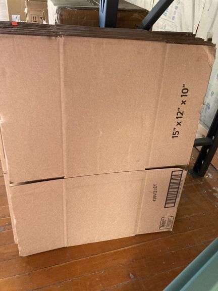 Bundle of 15x12x10-Inch Corrugated Cardboard Boxes 19 count - Metzger ...
