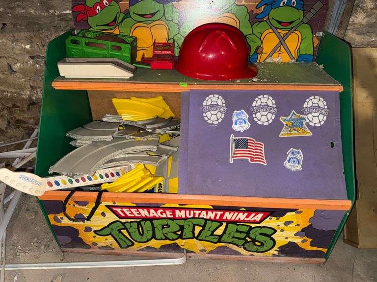 Teenage Mutant Ninja Turtles Toy Storage Bin with Toys 32x18x25 ...