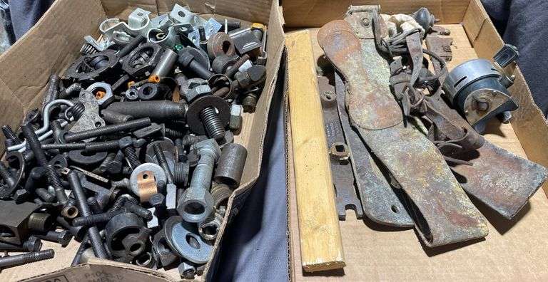 Metal Hardware Components and Rusted Metal Tools - Metzger Property ...