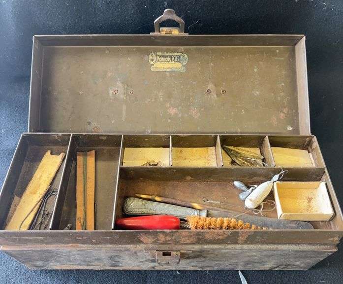 Metal Kennedy Kits Tool Box 16”L 6”W 6”T - Metzger Property Services, LLC