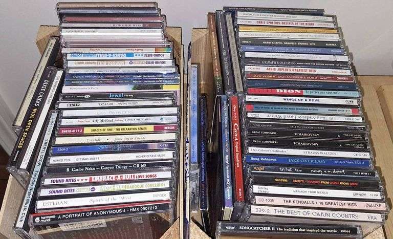 Over Compact Discs (CDs) Featuring Various Artists and Genres Inc. Rock ...