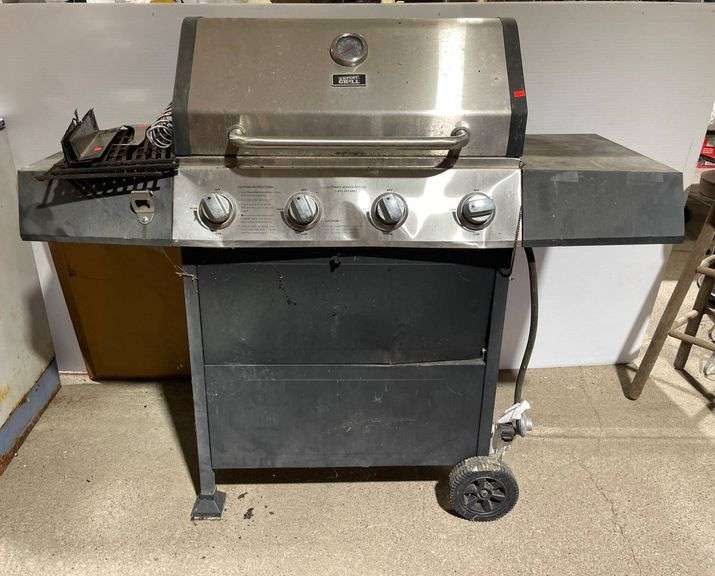 Expert Grill 4-Burner Propane Gas Grill with Side Shelves, 54”Lx48”H ...