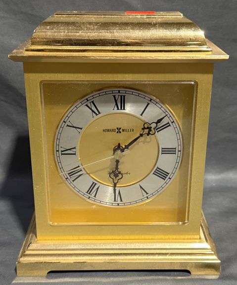 Brass Mantel Clock by Timeworks Inc., 7”x5.5”x4.5” - Metzger Property ...