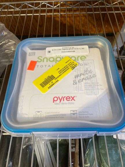 Pyrex Snapware Total Solution Glass Food Storage Container with Lid (4 ...