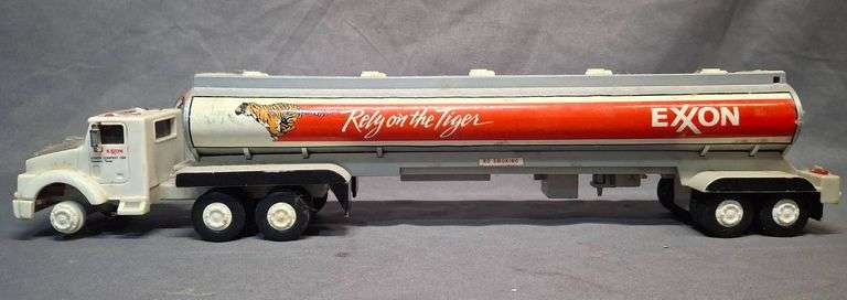 Exxon-Branded Plastic Tanker Truck with Red and White Logo 14″ Lgth ...