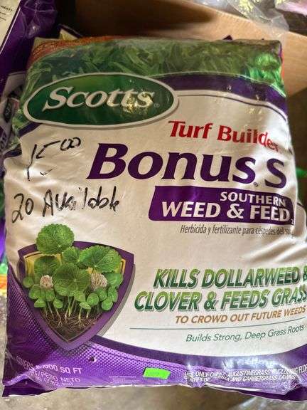 Scotts Turf Builder Bonus S Southern Weed & Feed Lawn Fertilizer, 50 lb ...