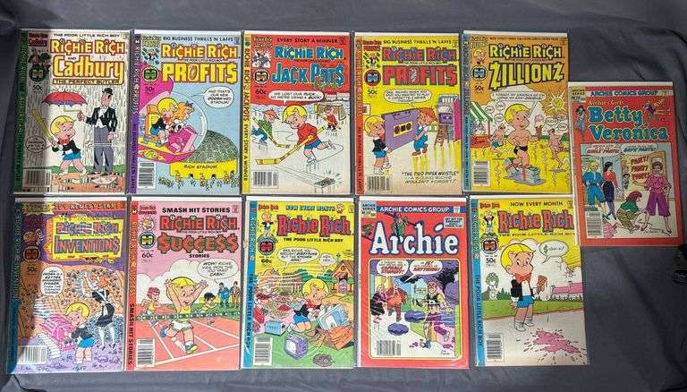 11 Richie Rich & Archie Comic Books by Harvey Comics Group 1981 ...