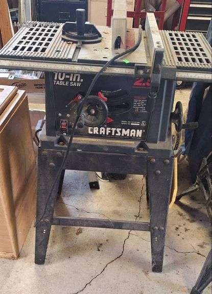 Craftsman 10-Inch Table Saw with Adjustable Stand - Metzger Property ...