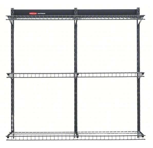 Rubbermaid FastTrack Rail 36-Inch Shelving Kit - Metzger Property ...