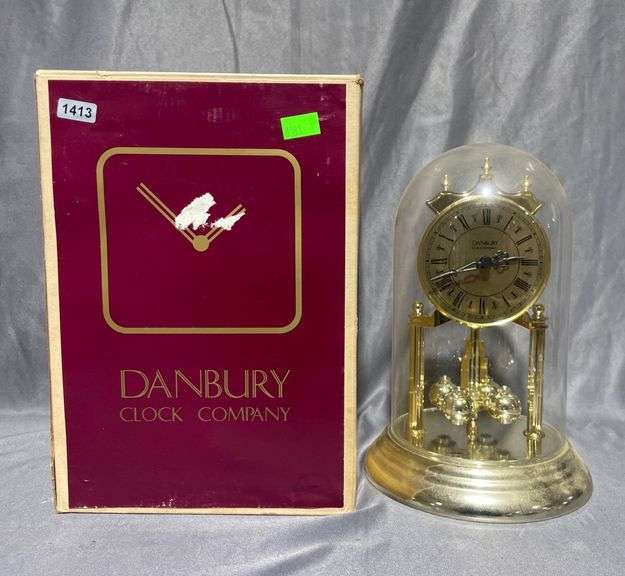 Danbury Clock Co. Dome Clock with Rotating Pendulum - Metzger Property ...