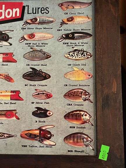 Framed Open Road Brands Heddon Lures Poster, 17×13 1/2 - Metzger ...