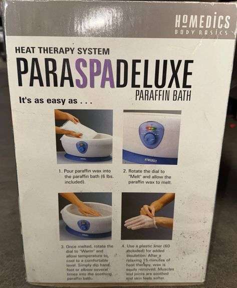 HoMedics ParaSpa Deluxe Paraffin Bath Heat Therapy System - Metzger ...