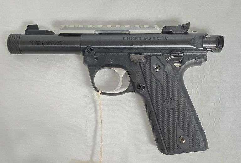 NIB Ruger Model Mark IV .22 LR Pistol with Extra Magazine and Hard Case ...