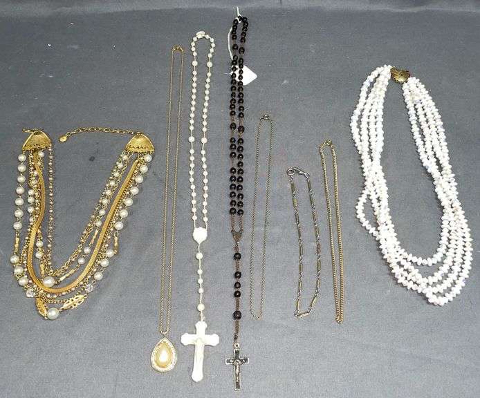Necklaces Inc. Cross Pendants, Multi-Strand Designs, and Pearl Beads ...