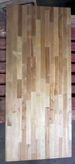 Butcher Block Hardwood Slab, 62x26x1 1/2 Inches - Metzger Property ...