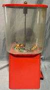 Oak Mfg. Co. Inc. 5¢ Red Candy Vending Machine 8”x8”x16” - Metzger ...