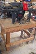 Craftsman Router Table with 2 Routers and Accessories on a Wood Stand ...