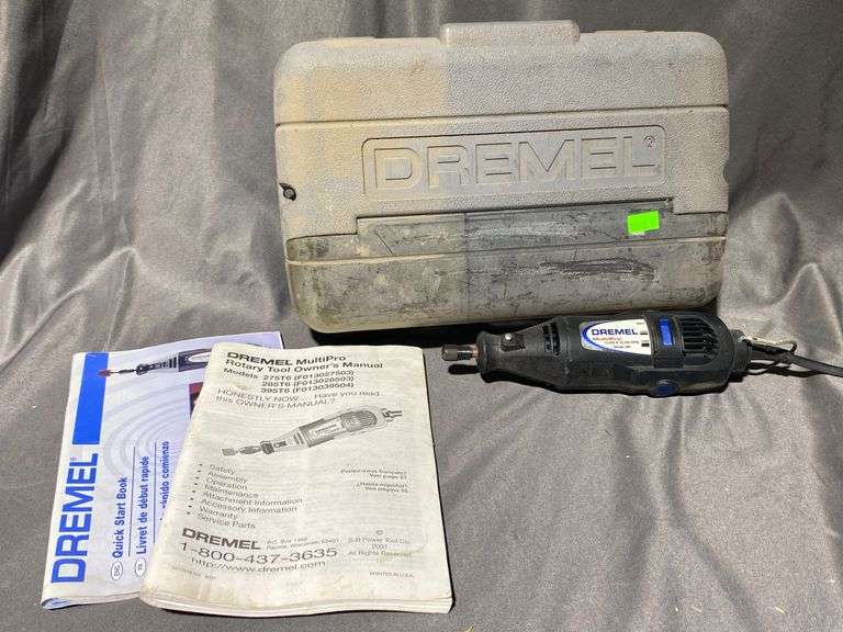 Dremel MultiPro Model 285 Rotary Tool with Carrying Case and Manuals ...