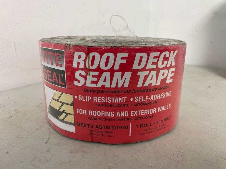 Roof Deck Seam Tape, Self-Adhesive, 4 In. x 66.7 Ft. - Metzger Property ...