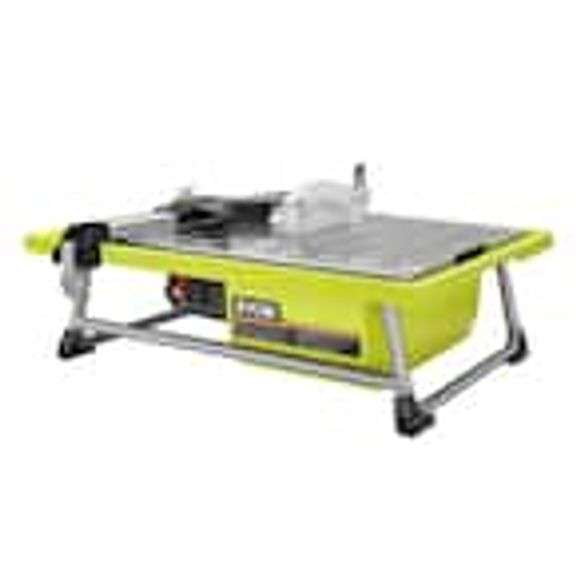 RYOBI - 4.8 -Amps 7 in. Blade Corded Tabletop Wet Tile Saw - Metzger ...