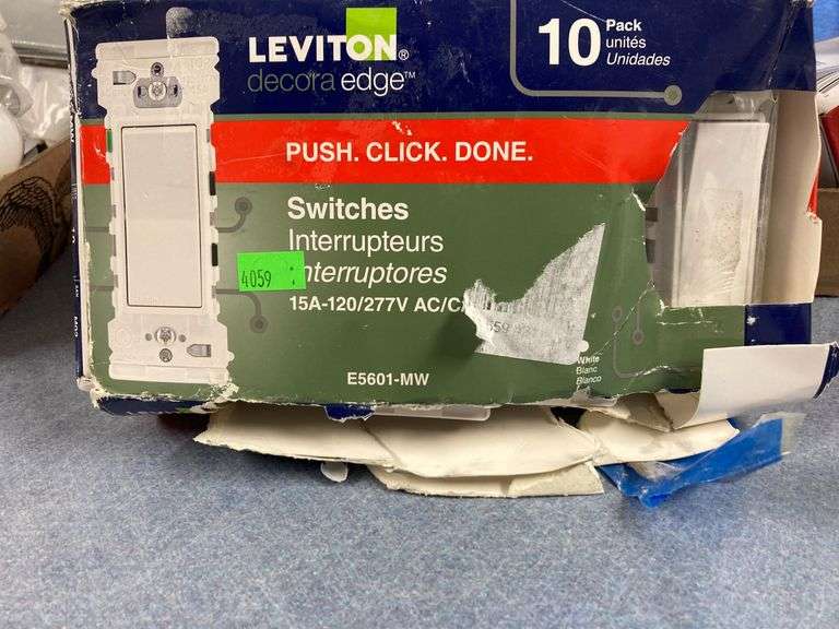 Leviton Decora Edge 15A Light Switches,8 pack - Metzger Property ...