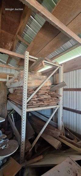 Pallet Racking with Wood Contents inc. Table Legs, 9ft x 4ft - Metzger ...