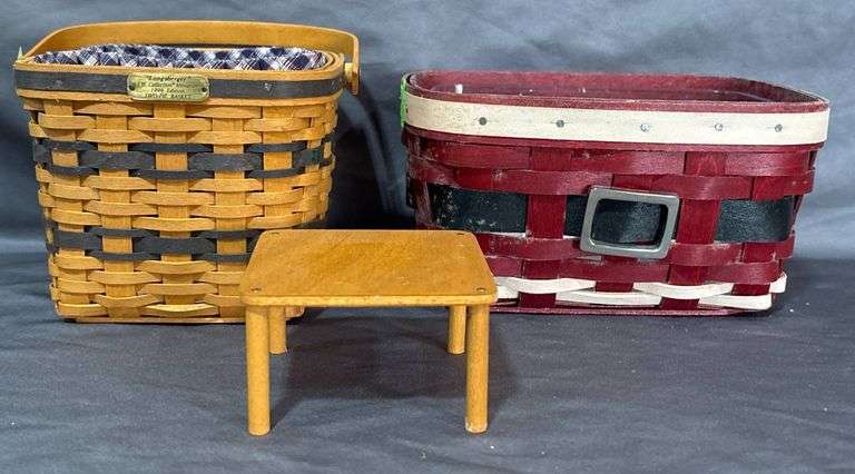 Longaberger Handwoven Baskets with Toy Table - Metzger Property ...