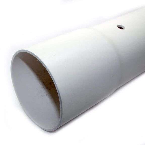 JM EAGLE - 4 in. x 10 ft. Rigid PVC SDR35 Perforated Gravity Sewer Pipe ...