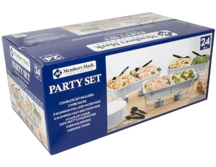 24 Piece Set Member’s Mark Party Serving Kit with Aluminum Pans and ...